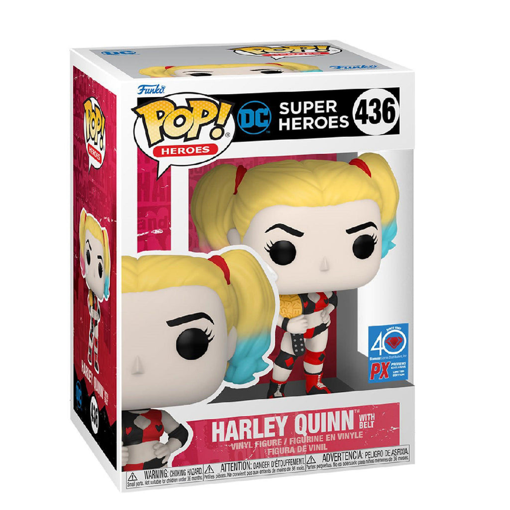 🎉 Shop FUNKO POP! Harley Quinn with Belt Vinyl Toy Figure #436 at ...
