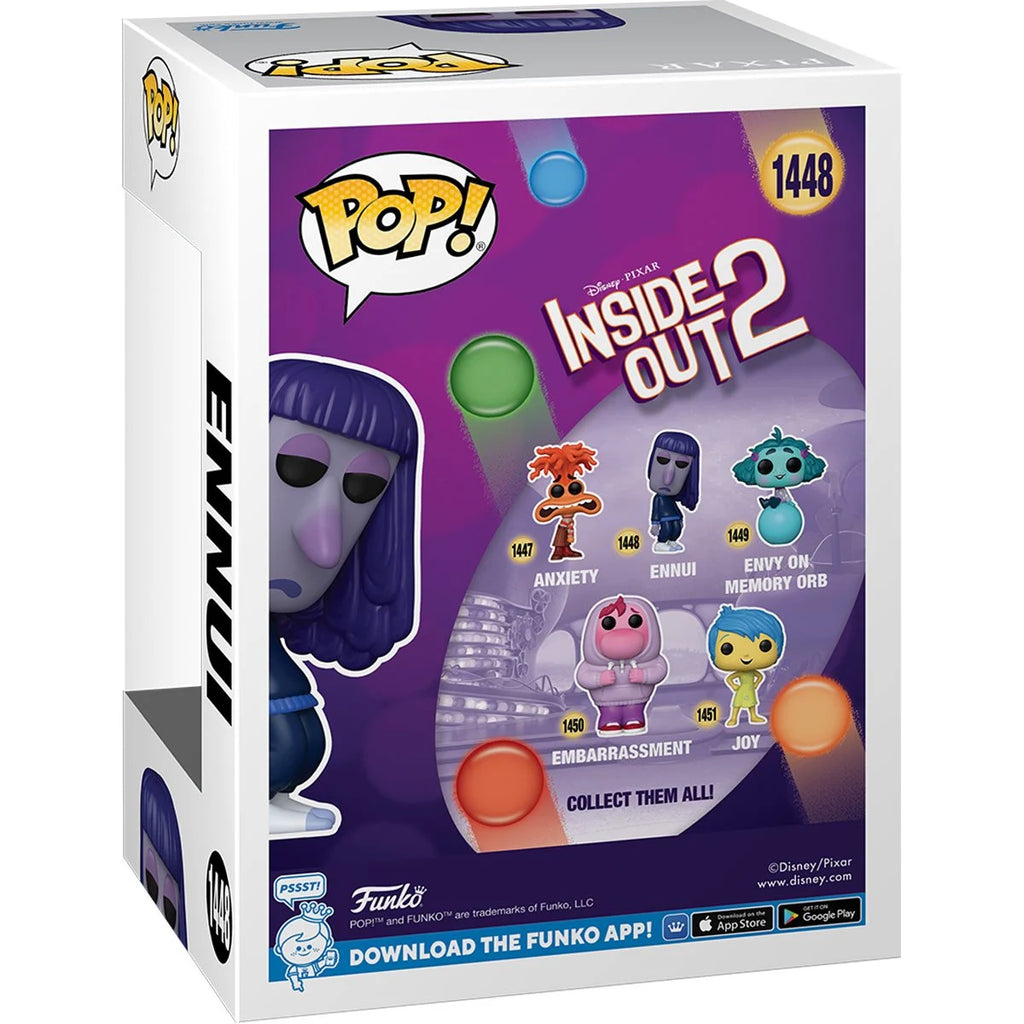 🎉 Shop Inside Out 2 Ennui Funko Pop! Toy Figure #1448 at Bubblegum ...