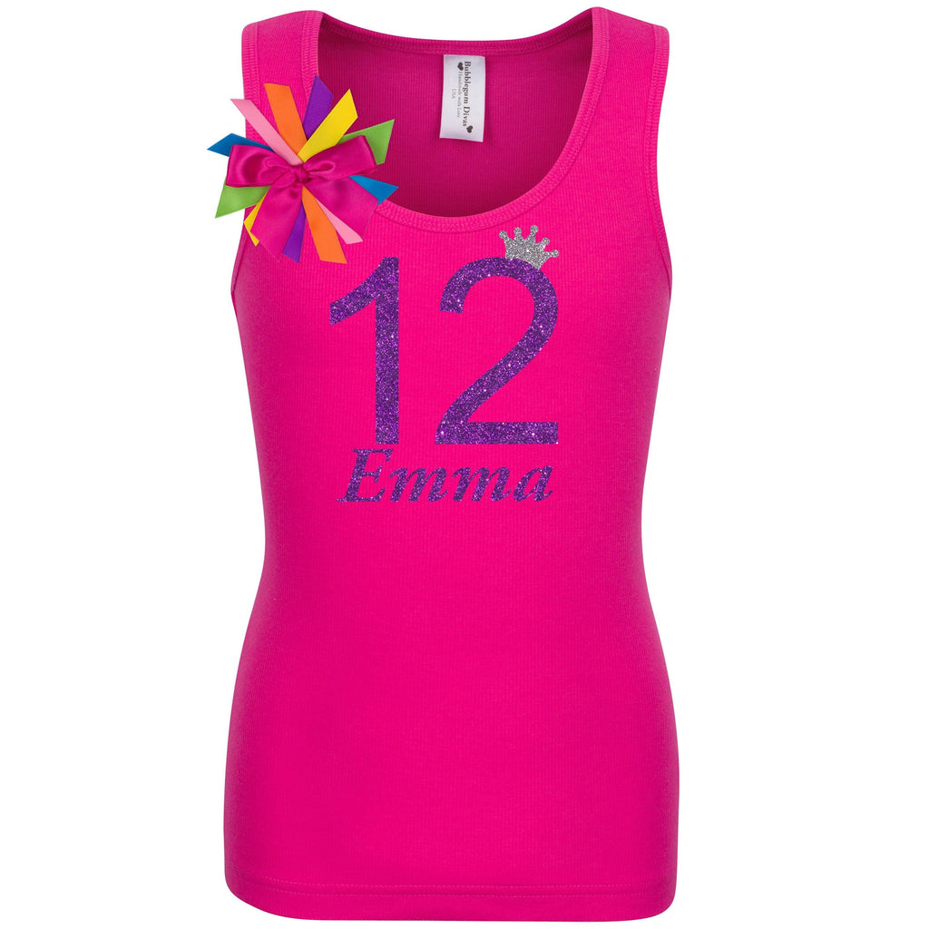 12th Birthday Shirt Girls Happy Birthday Shirt 12 | Bubblegum Divas ...