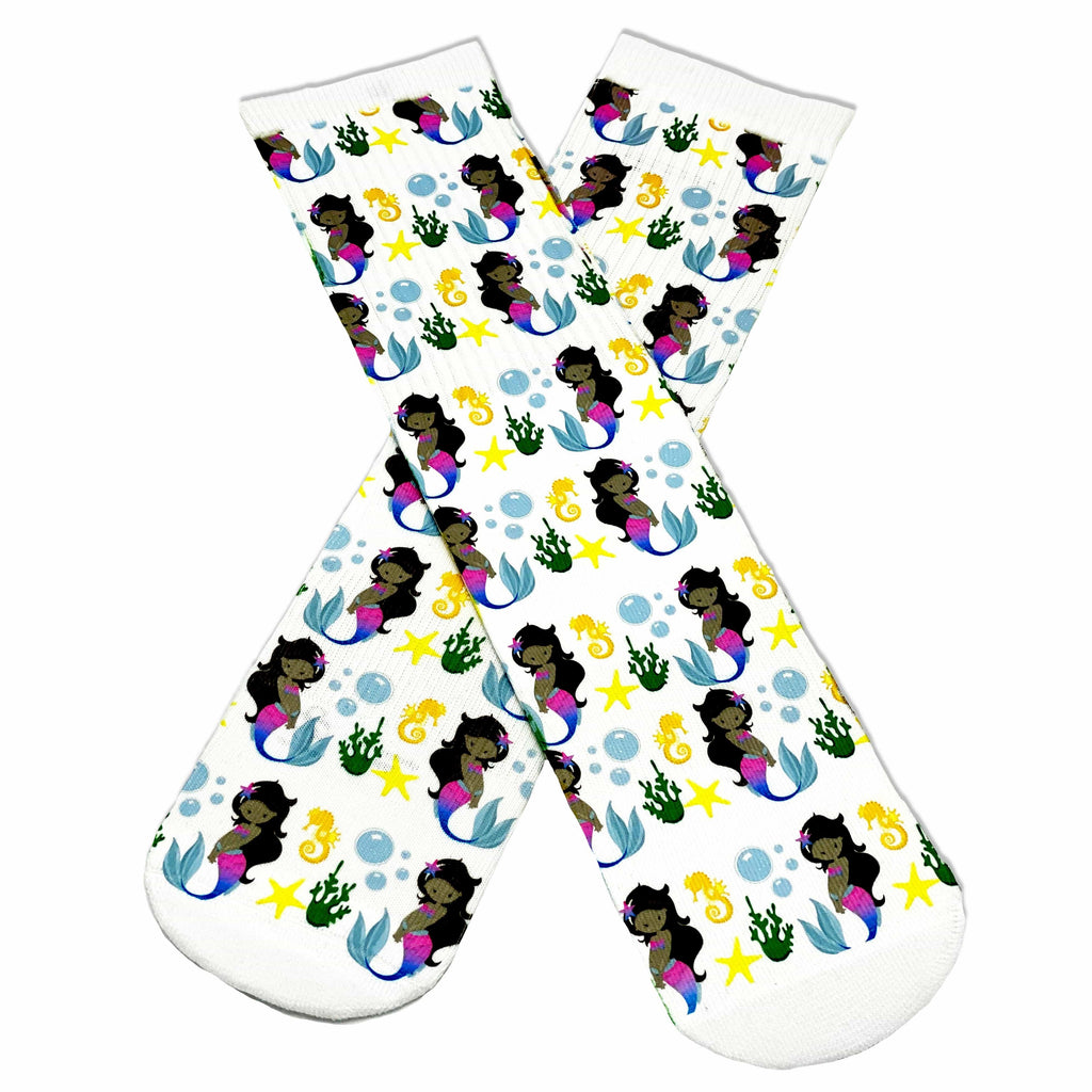 🎉 Shop Mermaid Socks at Bubblegum Divas personalized gifts for girls.